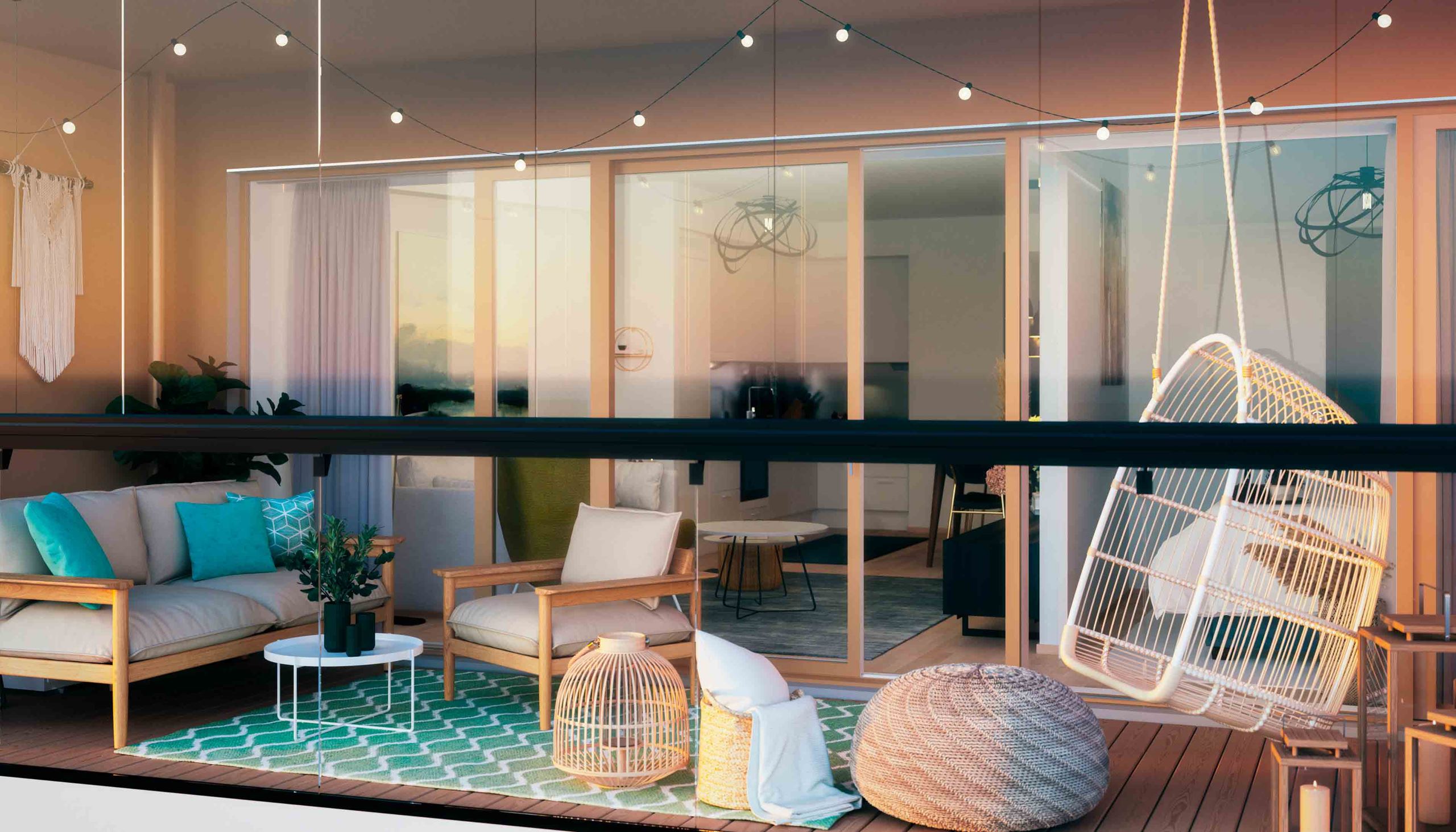 Ideoita lasitetun parvekkeen sisustukseen | YIT.fi